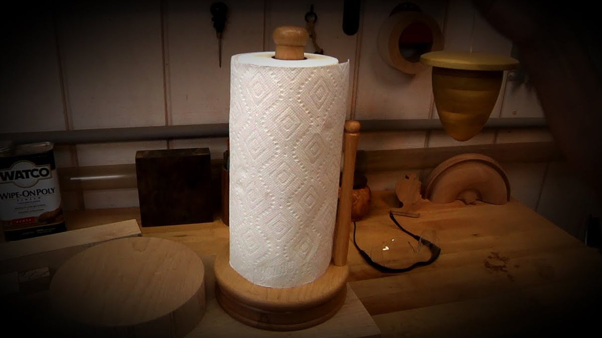 Paper Towel Holder-Part 2 by Woodturning with Tim Yoder (2 years ago ...